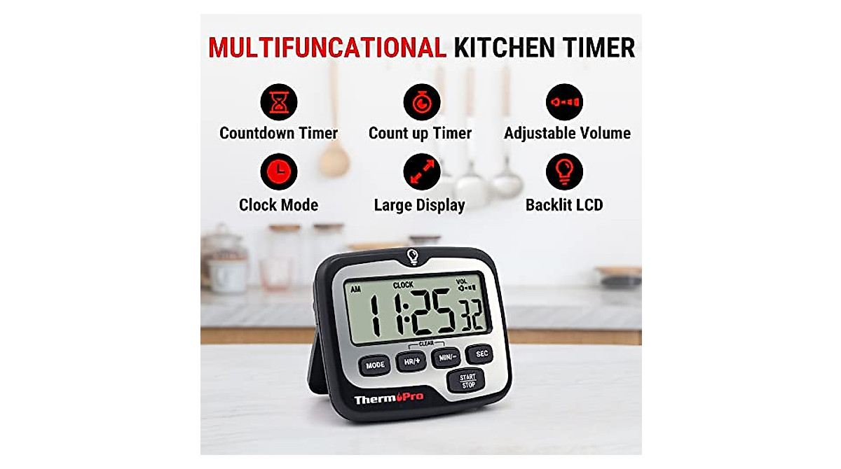 ThermoPro TM01 Kitchen Timers for Easy Cooking