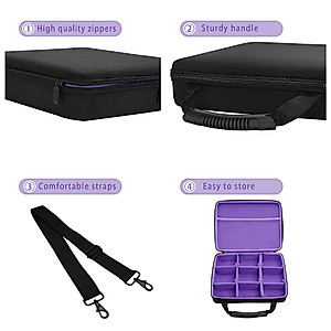TPCY Extra Large Cards Case, Can Store 2400 Cards.Compatible with PM TCG Cards/C. A. H./YuGiOh/Magic The Gathering Trading Card Game and All Other Card Games (Purple)