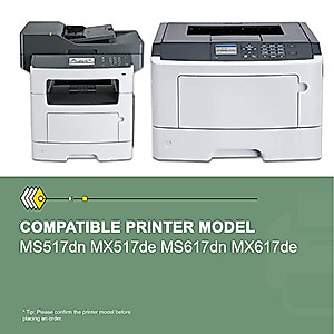 51B1X00 Extra High Yield Black Toner Cartridge - UOTY Compatible 1 Pack 51B1X00 Toner Replacement for Lexmark MS517dn MX517de MS617dn MX617de Printer