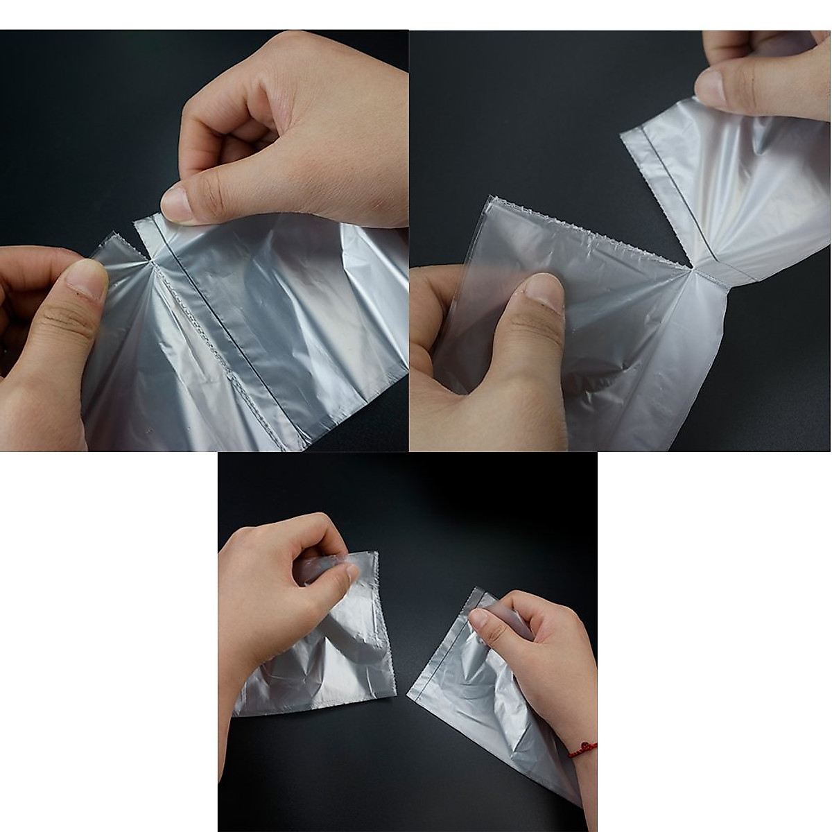 Cand 6 Gallon Clear Garbage Bags, 110 Counts