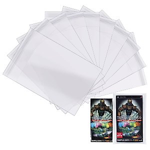 100 PCS Resealable Sleeve OPP Plastic Bags for Sony PSP UMD Manual, Playstation Portable Game Instruction Booklet Sleeves