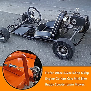 HOLATO 71 Inch Throttle Cable for Predator 196cc 212cc 5.5hp 6.5hp GX160 GX200 Engine Manco Dingo ASW 8252-1390 American Sportworks Kandi Yerf Dog Go Kart Go Cart Lawn Mower Mini Bike Heavy Duty Parts