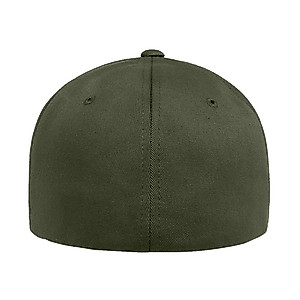 1987-91 Ford Bronco Truck Outline Design Flexfit 6277 Athletic Baseball Fitted Hat Cap Olive L/XL