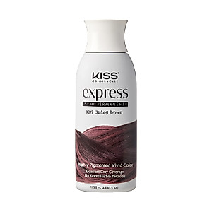 Kiss: Express Semi Permanent Hair Color - Darkest Brown K89-Darkest Brown