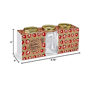 Bormioli Quattro STAGIONI-1L 365160-CBC Set of 3 Airtight Jars Transparent
