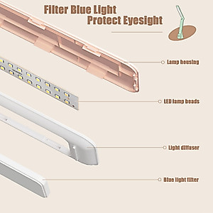 CometMars LED Desk Lamp (Green), Cordless Lamp with 3 Lighting Modes, Rechargeable Reading Lamp with Adjustable Arm, Foldable Eye Caring Table Light for Home Office Study