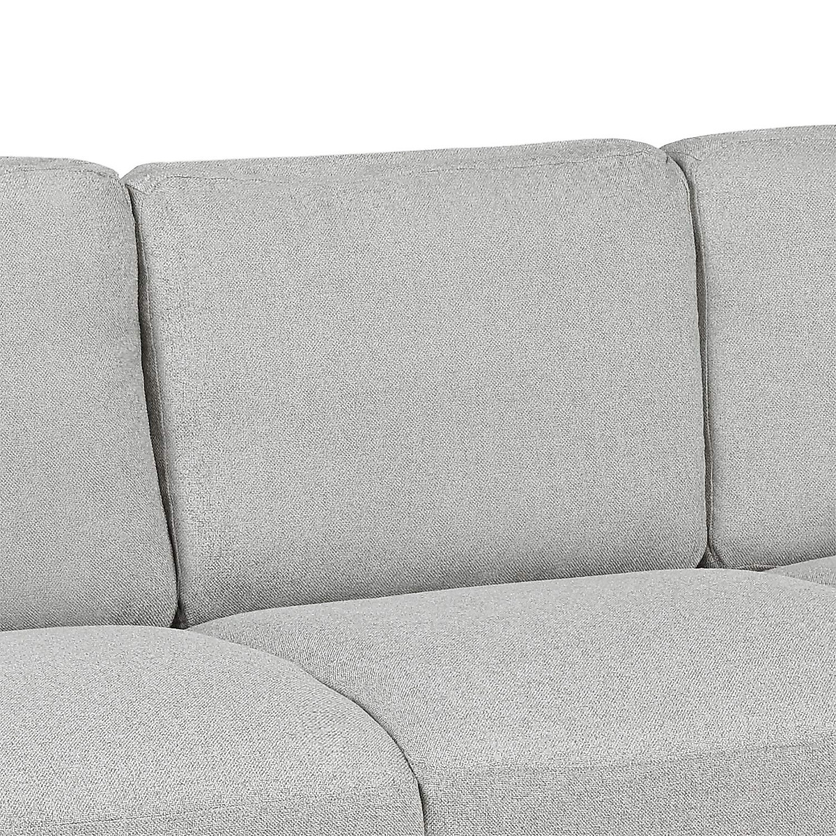 Harper&Bright Designs 3-Seat Sofa Living Room Linen Fabric Sofa Upholstered Sofa with Cushion Back (Light Gray)