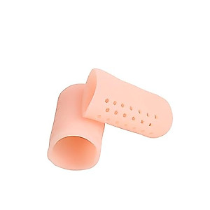 INOOMP 6 Pairs/12pcs High Heel Protectors Silicone Gel Blister Tube Corn Tube Pads Gel Corn Protectors Protection Supplies Anti-Friction Toe Cover Protection Tools Finger Cot Orthotics