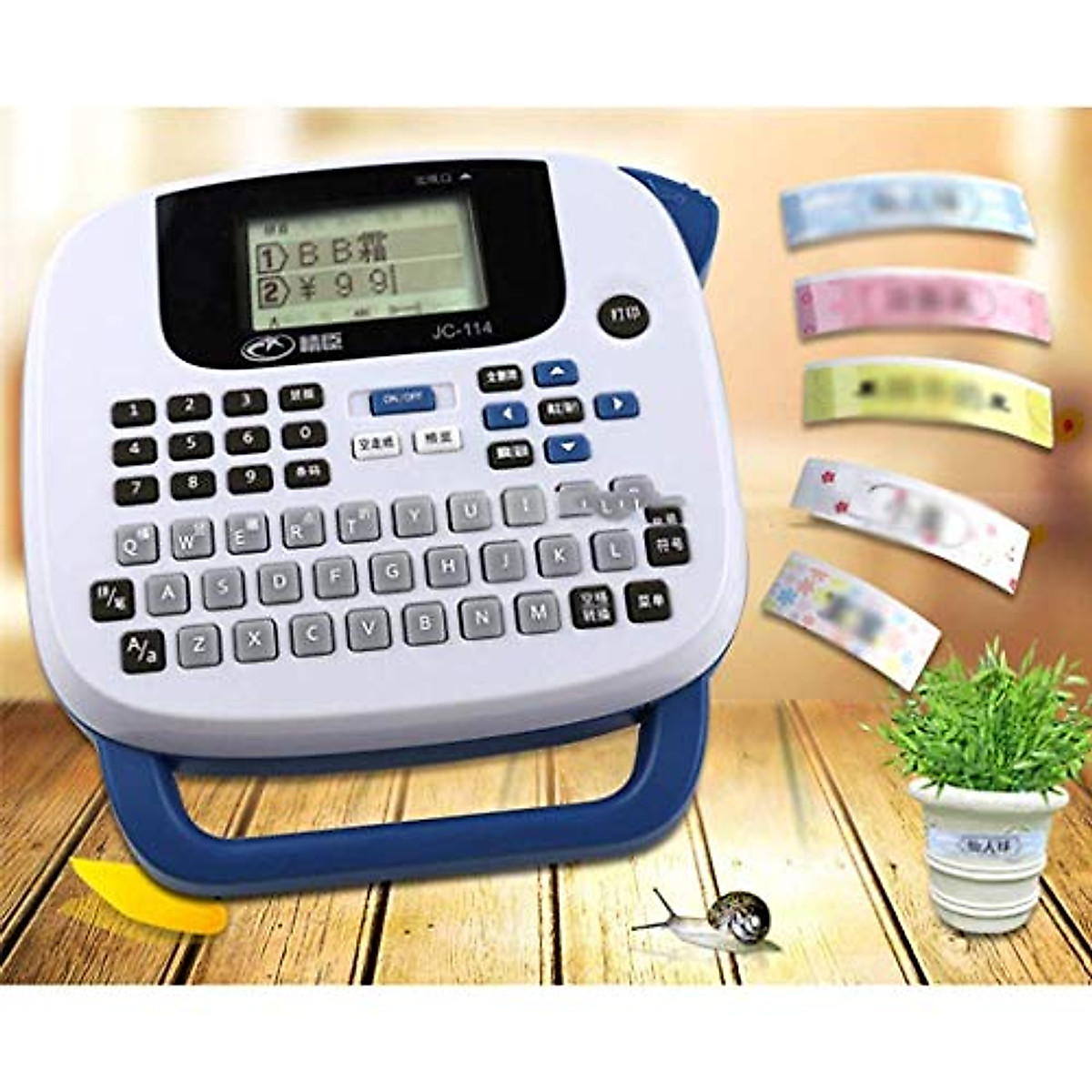 XXXDXDP Portable Labeling Machine Home Office Notes Barcode Label Printer Built Self-Adhesive Mini Machine