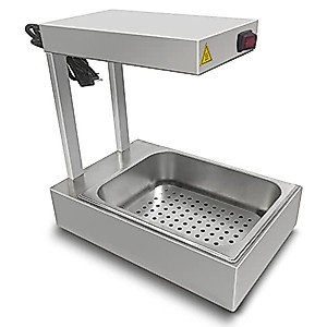 Free Standing French Fry Warmer Commercial Fries Dump Station Restaurant Heat Lamp for Food Warming Infrared(DH-313)
