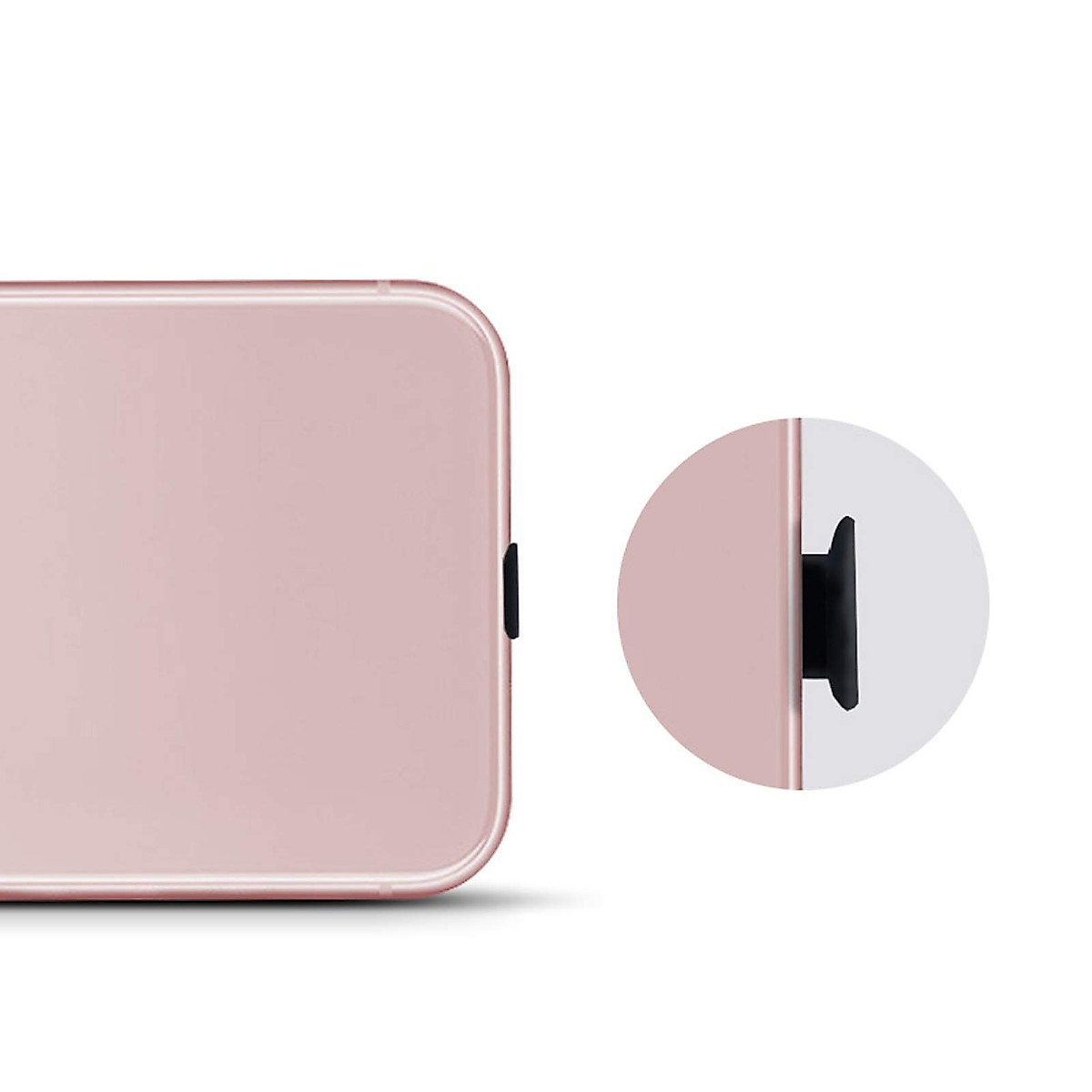 Bluelanss 5pcs Anti Dust Plugs for iPhone 1212 Pro1111 Pro MaxSEXRX8 Plus87, Silicone Dust Plugs Anti-dust Plugs Caps Charging Port and Earphone Jack Protector for iPad Air Mini Pro Black