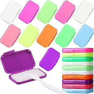Sinmoe 40 Pack Braces Dental Wax Orthodontic with Storage Case and Small Plastic Cutter Repair Kit for Dental Care Braces Wearer Braces Brackets (Colorful,Multi Flavors)