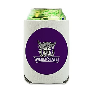 Weber State University Primary Logo Can Cooler - Drink Sleeve Hugger Collapsible Insulator - Beverage Insulated Holder