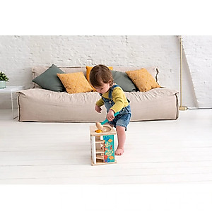 Scratch Preschool: Pound and ROLL Tower/Underwater World 17.5x14.5x23.5cm, with 3 Balls and Hammer, 18m+