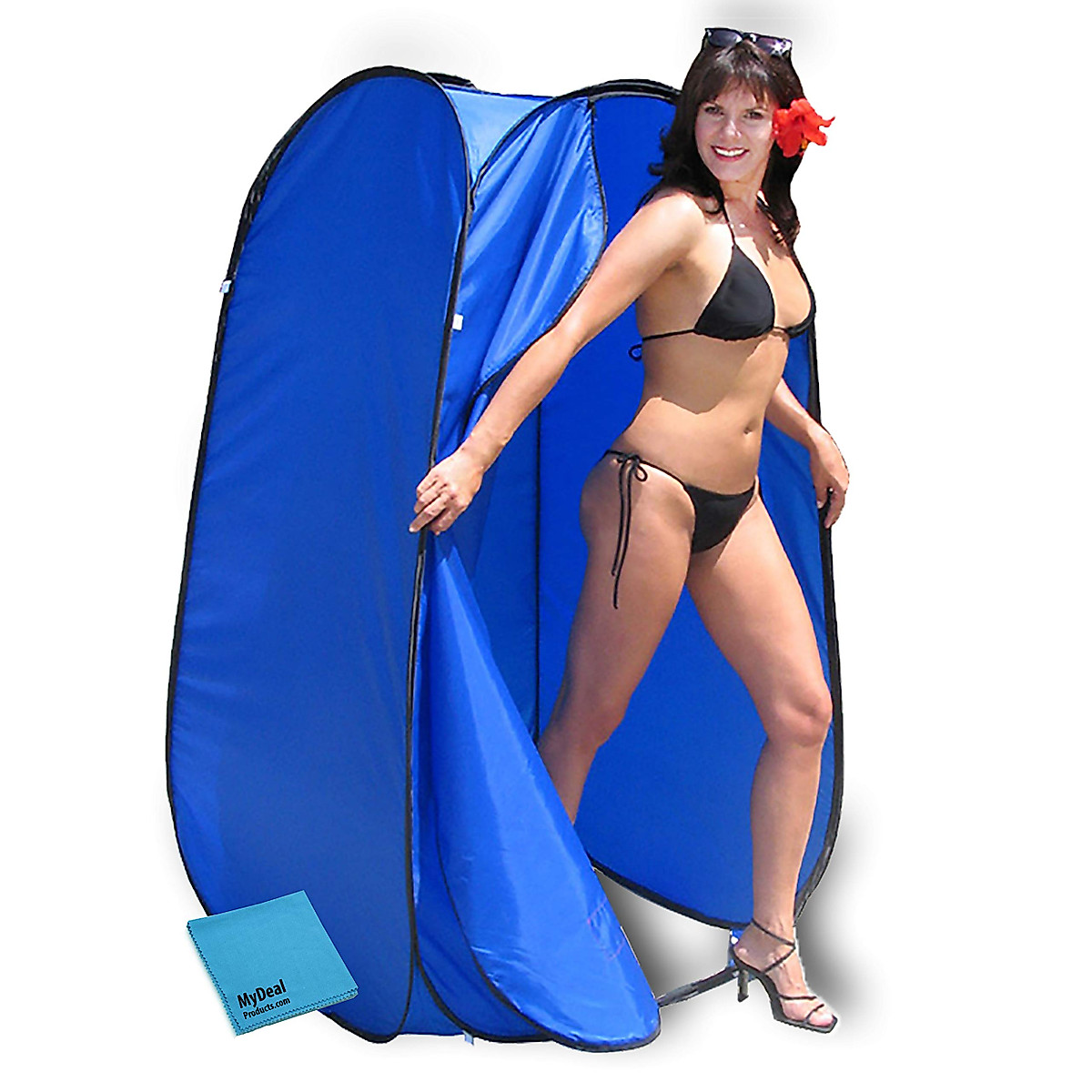 MYDEAL PRODUCTS Pop-Up Room in a Bag Instant Portable Changing Room with Steel Frame Weather-Resistant Material for Photo Studios On-Set Video Shoots Models! Includes Tie-Down Kit and Cleaning Cloth