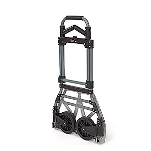 Liberty Industrial 10002 Folding Luggage Dual Handle w/Grips Hand Truck Silver