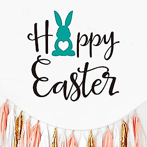 Summerjokes Happy Easter Funny Wall Sticker Decals Vinyl Removable Room Home Decoration, Family Living Room Kitchen Hotel Lobby Party Decoration Wall Decoration Glass Window Decoration