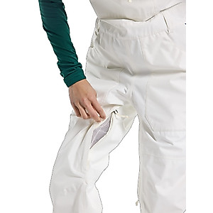 Burton Women's Avalon GORE-TEX 2L Bib Pants, Stout White, Medium