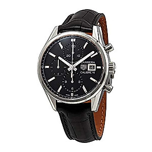 Tag Heuer Carrera Black Dial Automatic Men's Chronograph Watch CBK2110.FC6266