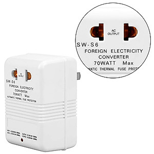 Voltage Converter 70W 110V/120V to 220V/240V Step-Up&Down Voltage Converter Transformer for Travel