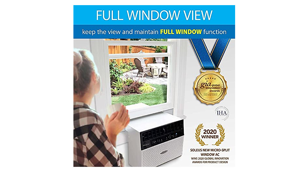 Soleus Air 6,000 BTU Energy Star Over-The-Window-Sill AC | Smart & Quiet