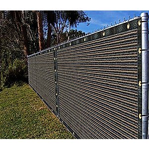 Ifenceview 14' x 5' to 14' x 80' Patio Top Driveway Carport Barn Kennel Yard Garden Plants Crops Shade Cloth Mesh Net Pergola Gazebos Cover Canopy Awning (14' x 9', Brown)