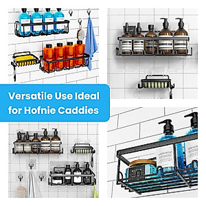 2 Pack Shower Caddy Adhesive Replacement, Shower Shelf Adhesive Replacement, Strong Shower Adhesive Strips for Shelf, Caddy, Rack, and Basket Holder