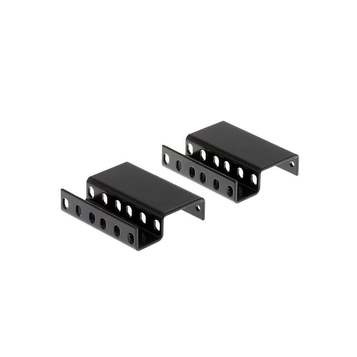 CablesAndKits 2RU (2 Rack Unit) Recessed Rack Adapter, 3" Recess from Face of Rack, For Computers, Servers or Network Equipment