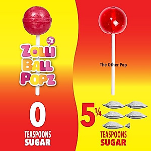 Zollipops The Clean Teeth Pops, Anti Cavity Lollipops, Ball Popz, 5.2 oz (Packaging May Vary)