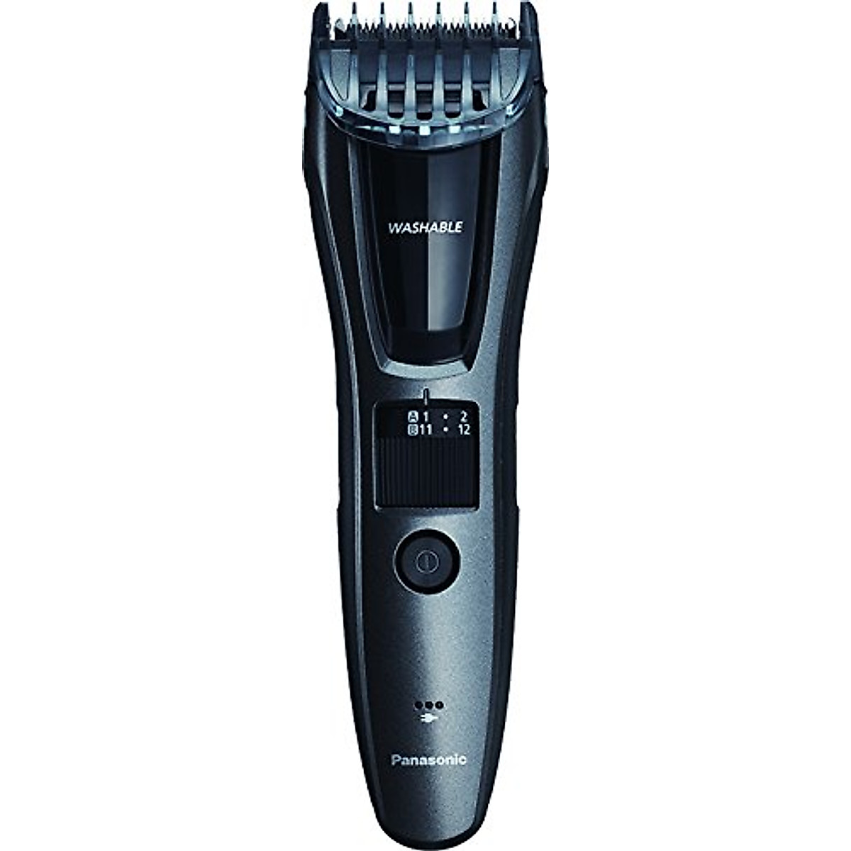 Panasonic Hair and Beard Trimmer, Men's, with 39 Adjustable Trim Settings and Two Comb Attachments for Beard and Hair, Corded or Cordless Operation, ER-GB60-K, Black