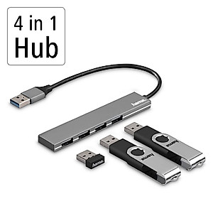 Hama 4 Port 5Gbps Slim USB Hub