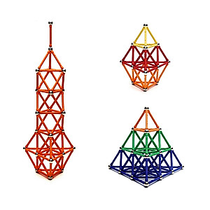 WITKA 200 Pieces Magnetic Building Sticks Block Toys, Children Intelligence Learning STEM Toys and Brain Training Set for Kids and Adults