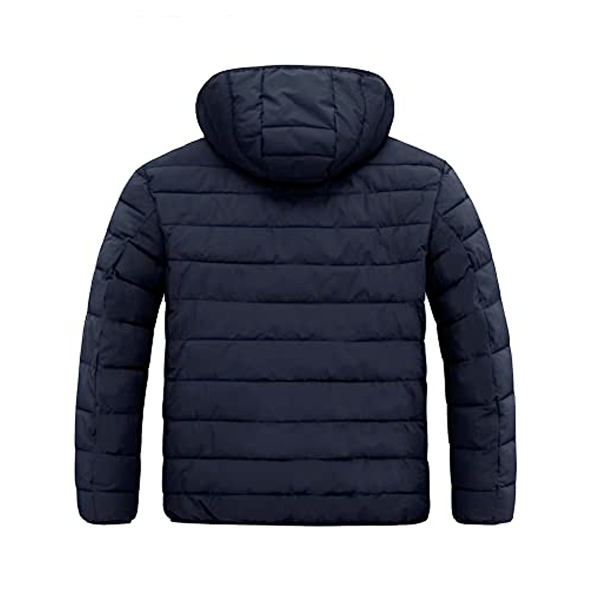 Wantdo Men's Big and Tall Puffer Jacket Long-Sleeve Lightweight Down Jacket Warm Winter Coat Navy 3X-Large Big