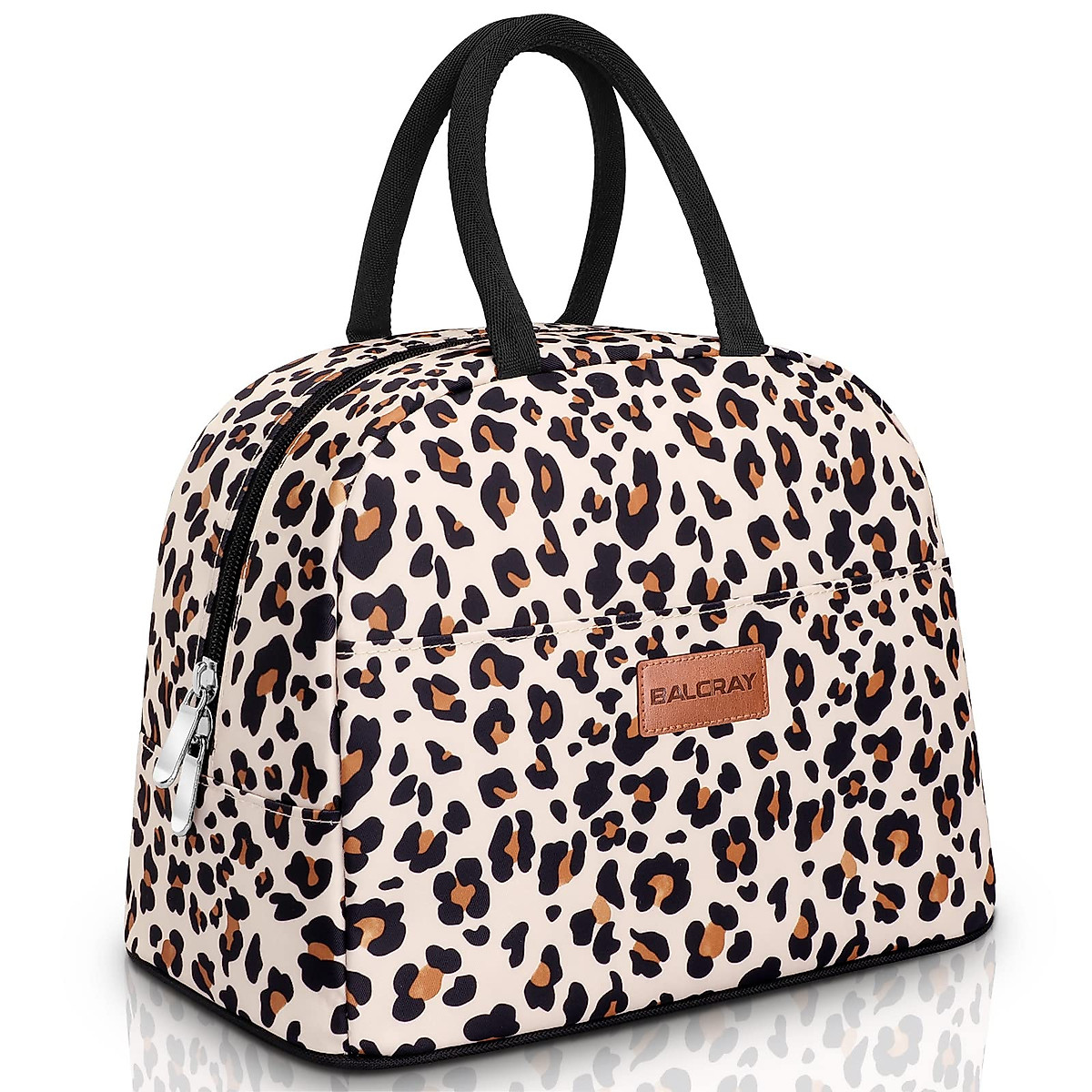 BALORAY Lunch Bag Women Men, Double Deck Lunch Box Insulated Lunch Bag for Adults Work Office Picnic, Leakproof Cooler Bag with Adjustable Shoulder Strap