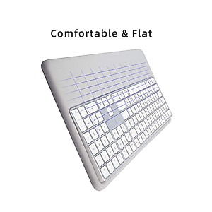 Vaydeer Wrist Rest Ergonomic Keyboard Stand Compatible with Wireless Magic Keyboard 2 with Numeric Keypad (Gray Silicone)