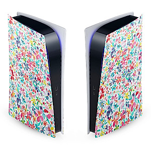 Head Case Designs Officially Licensed Ninola Colorful Petals Spring Art Mix Matte Vinyl Faceplate Sticker Gaming Skin Case Cover Compatible with Sony Playstation 5 PS5 Digital Edition Console