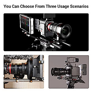 SmallRig 15mm Carbon Fiber Rod for 15mm Rod Support System (Non-Thread), 12 inches Long, Pack of 2 - 851