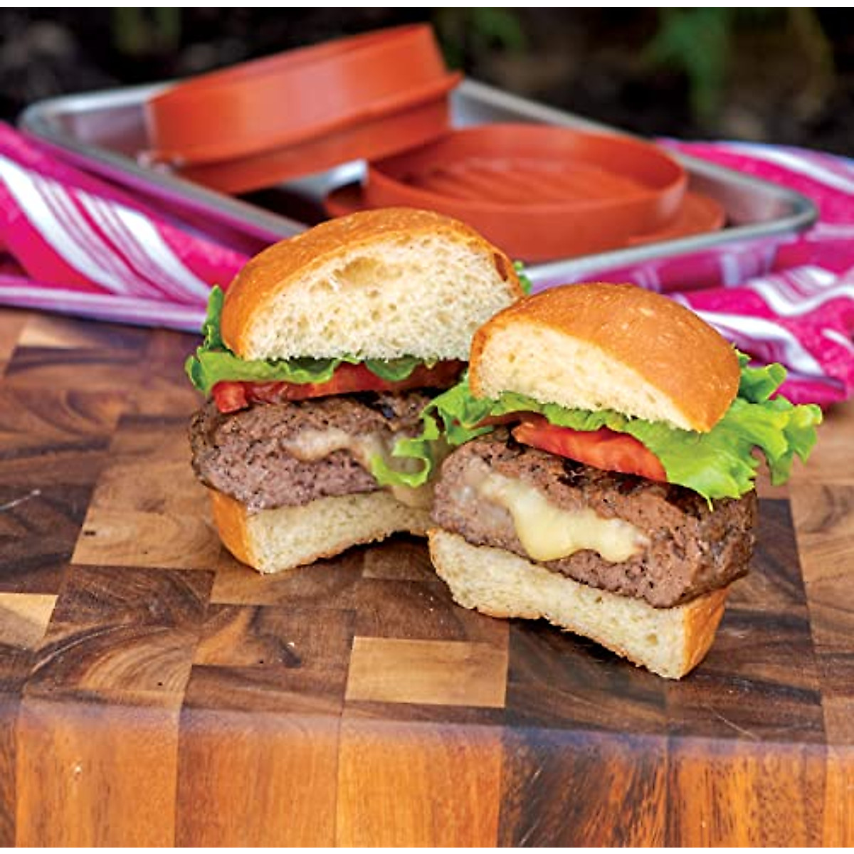 Nordic Ware 365 Indoor/Outdoor Stuffed Burger Maker and Patty Press