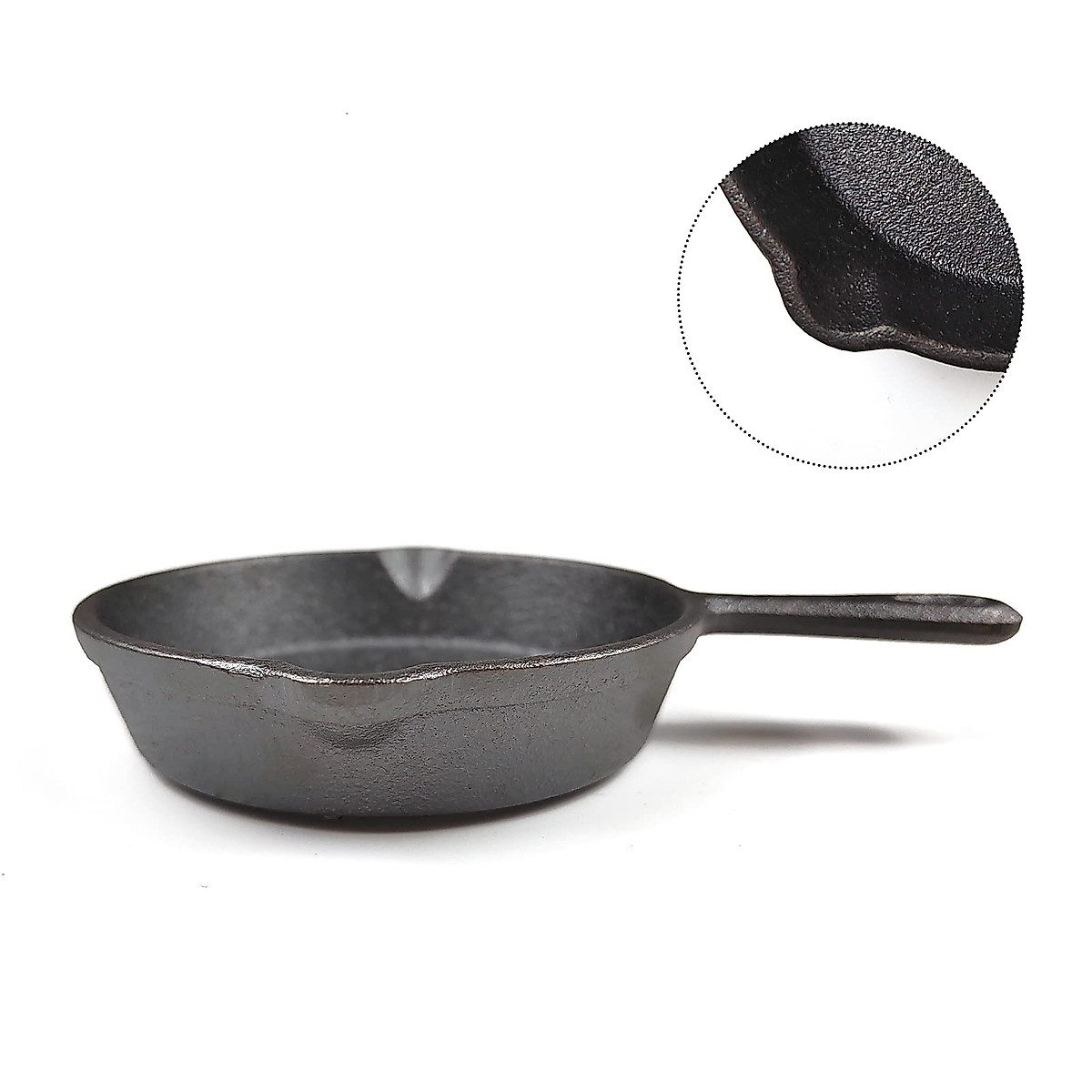 HAWOK Dia.3.9 inch Pre seasoned Cast Iron Mini Skillet set of 12……