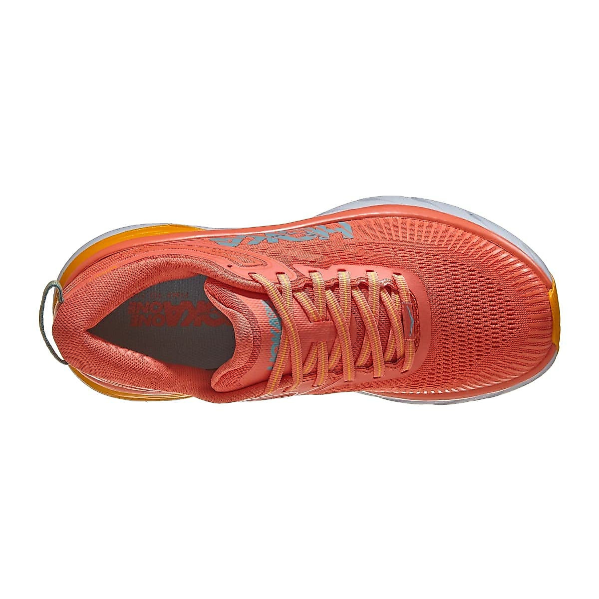 HOKA ONE Women's Bondi 7 Running Shoe, Camellia/Coastal Shade, 9.5