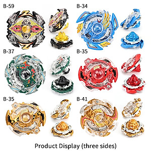 BananMelonBM Bey Battling Top Burst Gyro Toy Set for Kids, 12 Spinning Tops, 3 Launchers with Storage Box, Turbo Set Metal Fusion Game Gyro for Boys Children