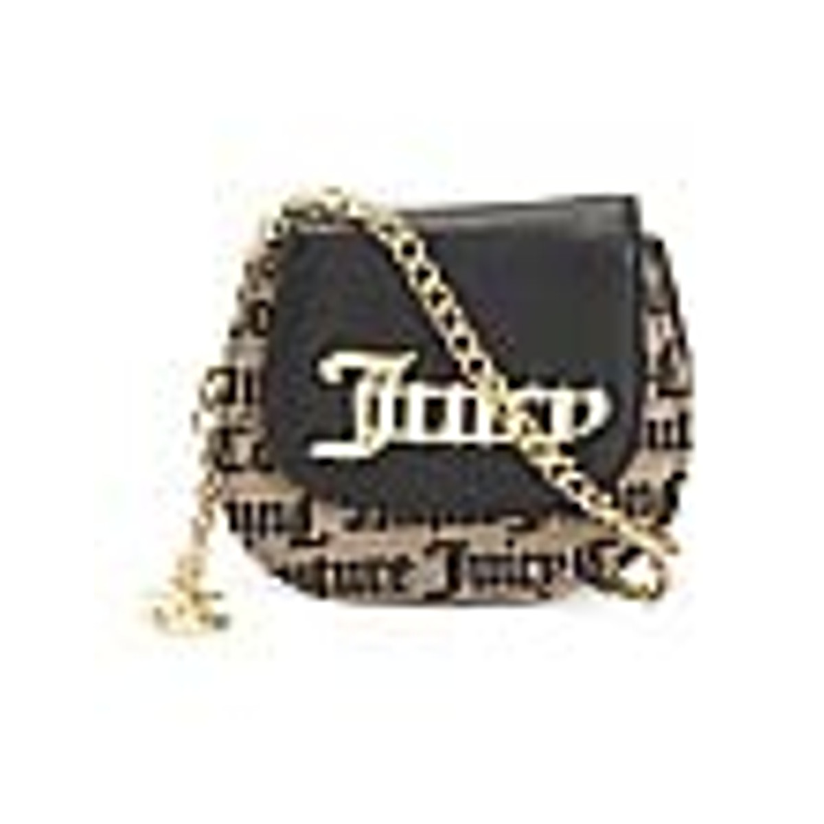 Juicy Couture New Micro Mini Bag Detachable Dangle Charm Gift Set Black