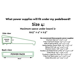 Ruach Kashmir Extra Large Hardwood Pedalboard for Guitar Effects Pedals