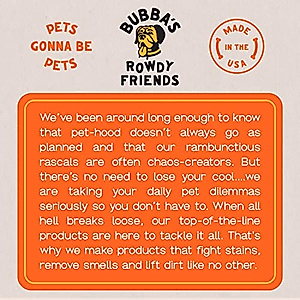 BUBBAS Super Strength Enzyme Cleaner - Pet Odor Eliminator - Carpet Stain Remover - Remove Dog & Cat Urine Odor from Mattress, Sofa, Rug, Laundry, Hardwood Floors and more. Puppy Training Supplies