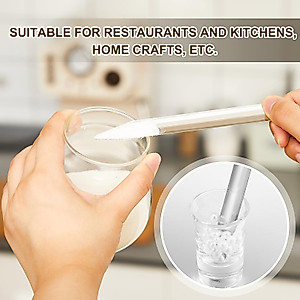 Zonon 12 Pcs 6 Inch Lab Spatula Stainless Steel Lab Scoop Spatula with Rounded Pointed Ends Laboratory Curved Metal Bead Scoop for Scooping Transferring Mixing Powders Pastes Classrooms Home Tool