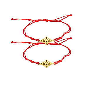 1-2 PCS Witches Knot Bracelet For Women Men, Gold Silver Red Black Adjustable Celtic Knot Wiccan String Rope, Wiccan Symbol Charm Celtic Jewelry Gifts