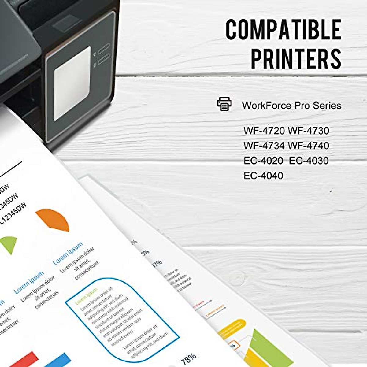 BENETONER Remanufactured Ink Cartridges Replacement for Epson 802 XL 802XL T802XL Work with Workforce Pro WF-4740 WF-4734 WF-4730 WF-4720 (Black, Cyan, Magenta, Yellow, 5-Pack)