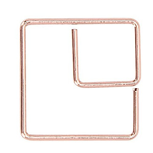 Paper Clip Wire Iron Office Clip Square Document Bookmark Marking Clip Stationary Supplie