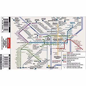 Philadelphia Pop-Up Map by VanDam — Laminated pocket size pop-up map of Central Philadelphia with all attractions, museums, sights, hotels & SEPTA Transit Map