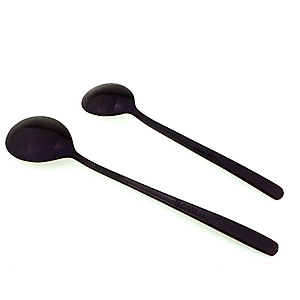 JASHII Mirror Polished Purple 20-Piece SUS304 Stainless Steel Flatware Set,Silverware Set Dinner Knife Fork Spoon Dessert Fork Salad Spoon Service for 4